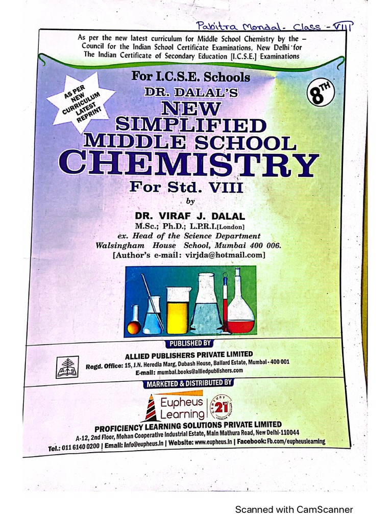 New Simplified Middle School Chemistry Class 8 | PDF