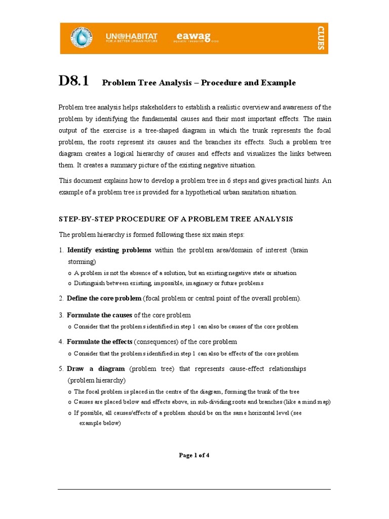 D8_1_Problem_Tree_Analysis.doc | PDF | Sanitation