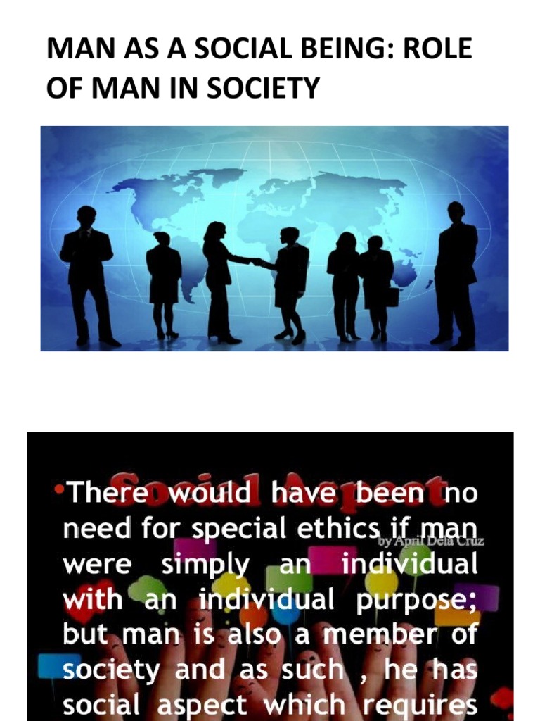 Role of Man in Society Explained | PDF