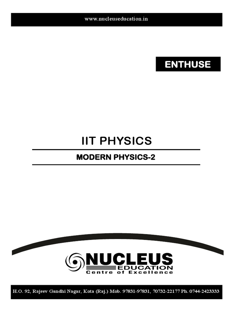 Modern Physics 2 Final PDF | PDF | Radioactive Decay | Nuclear Fission