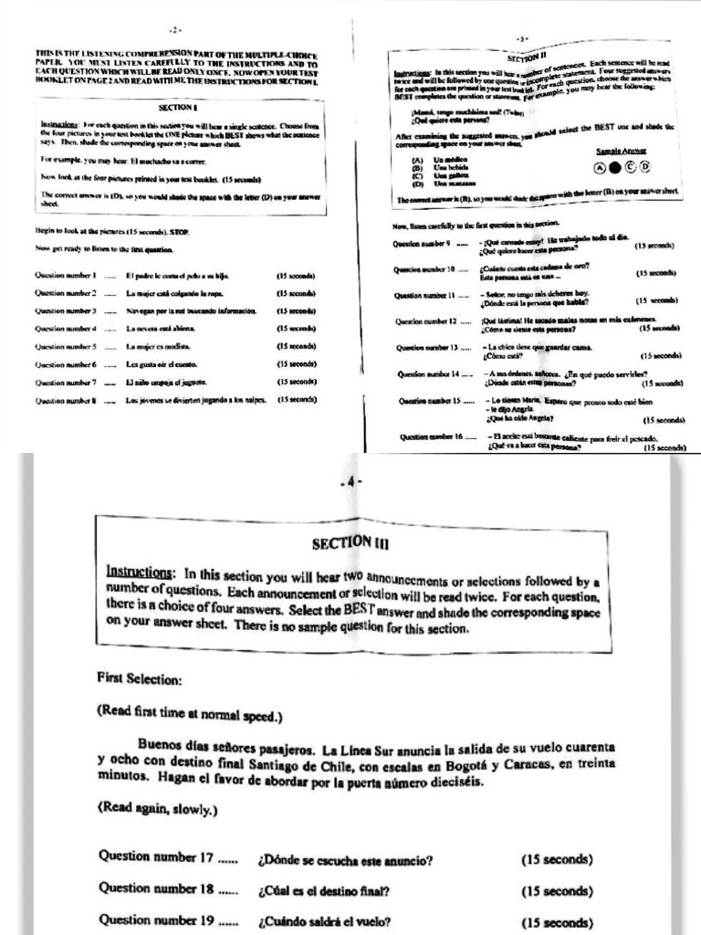Csec Spanish Paper 1 2022 TS 24-Jun-2022 07-00-423original | PDF