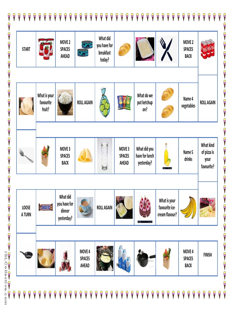 Food - Board Game PDF | PDF | European Cuisine | Home Economics