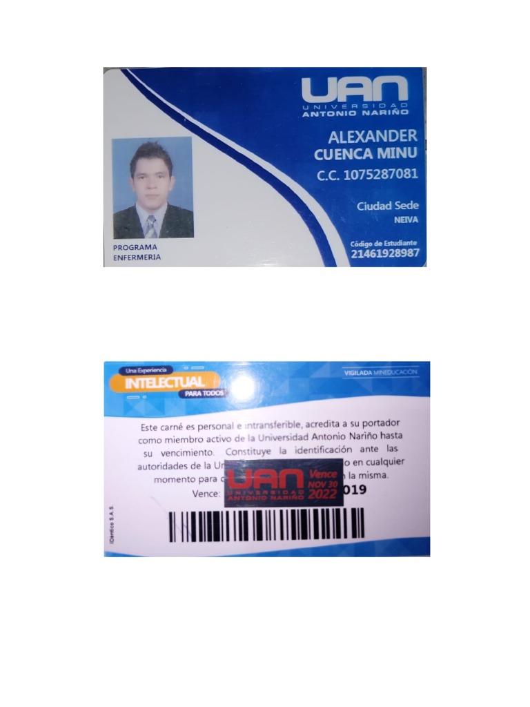 3 Carnet Estudiantil | PDF