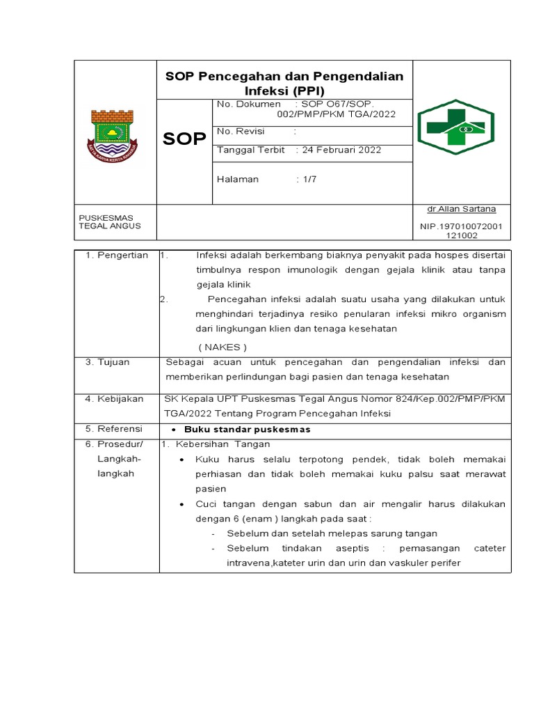 Sop Ppi 2022 | PDF