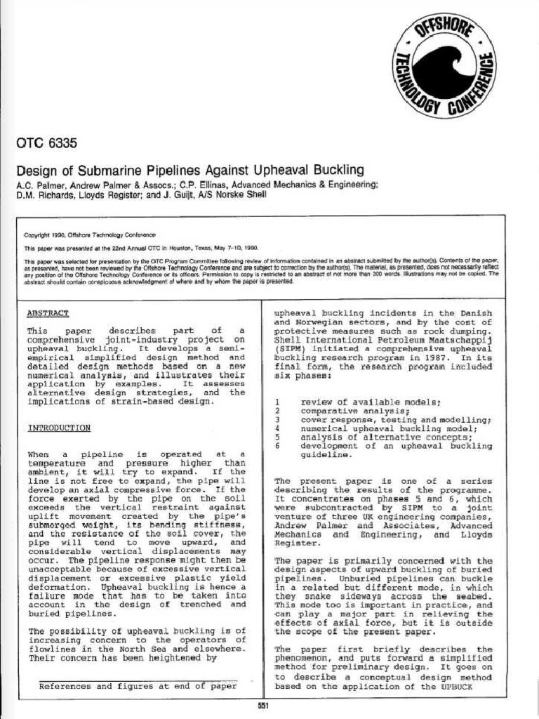 Otc 1990-6335 | PDF