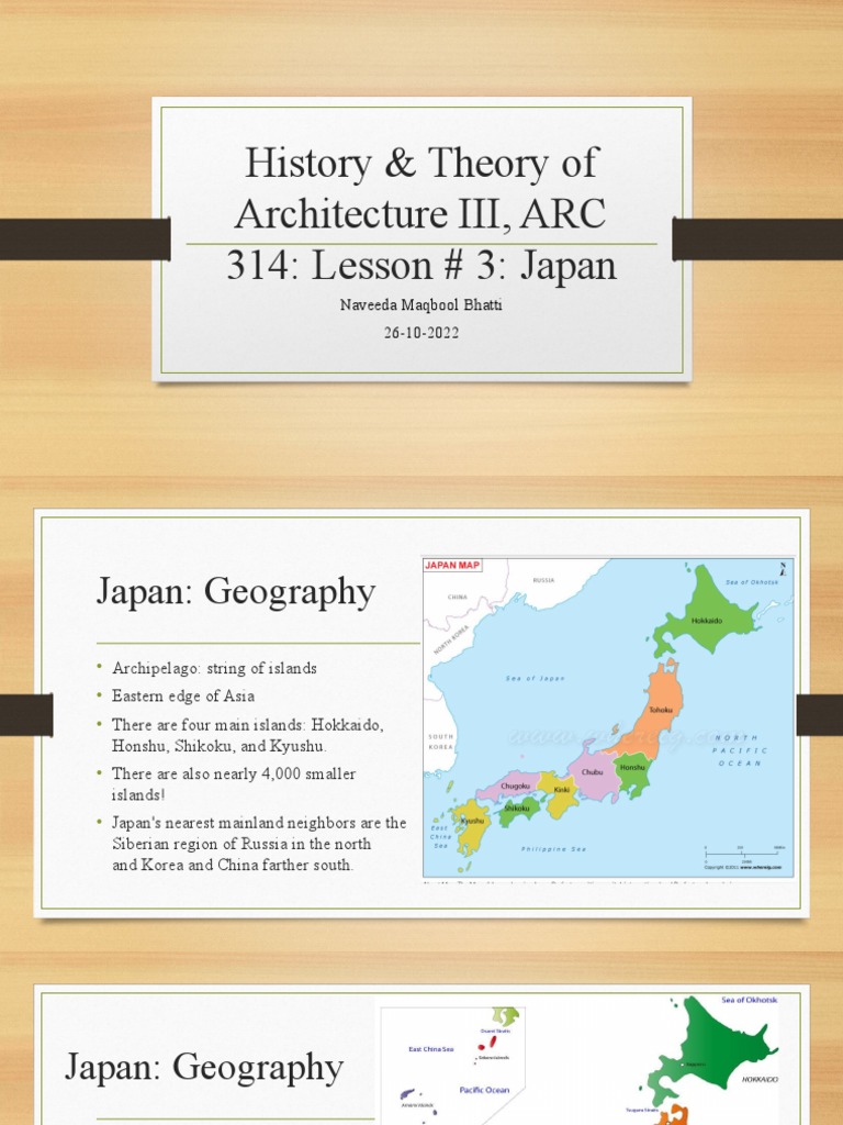 Lesson # 3 History & Theory of Architecture III, ARC 314 Japan | PDF ...