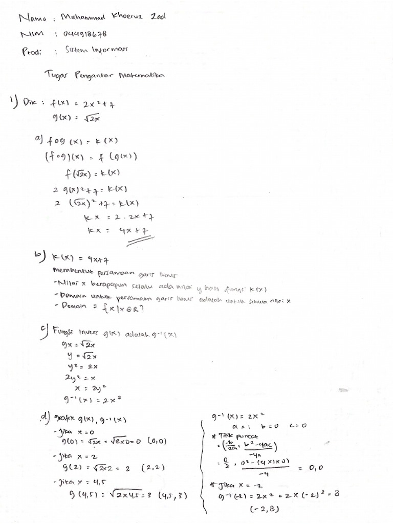 Tugas-3 - Pengantar Matematika PDF | PDF