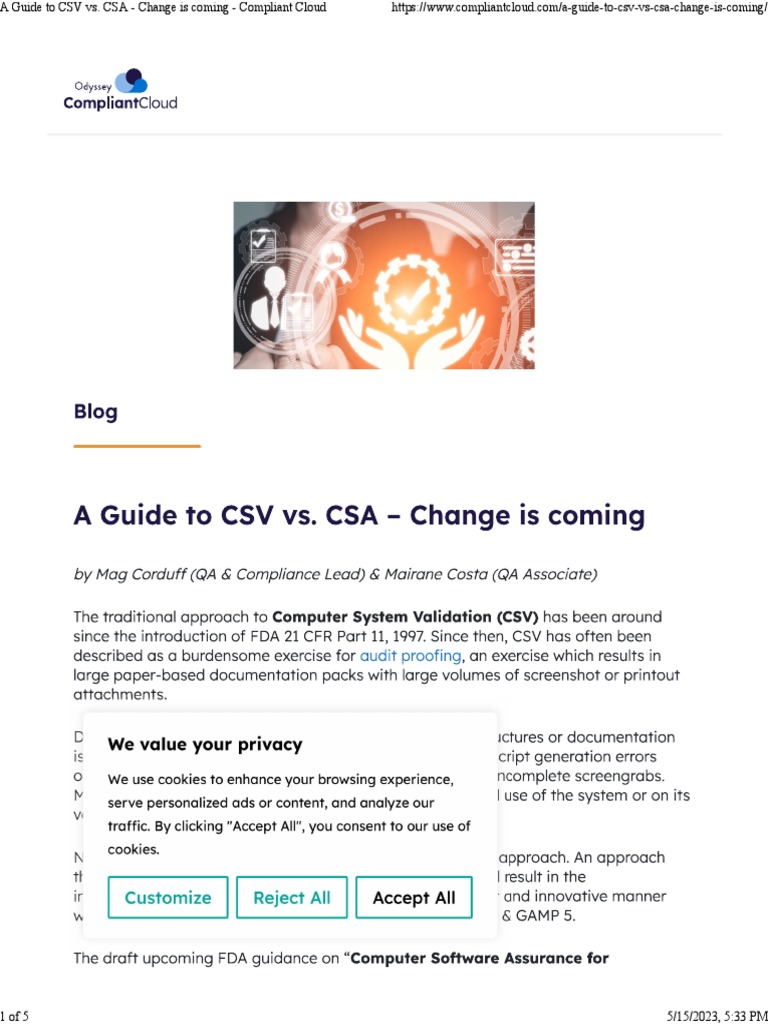 Csa CSV Change 1 | PDF Csa CSV Change 1 | PDF