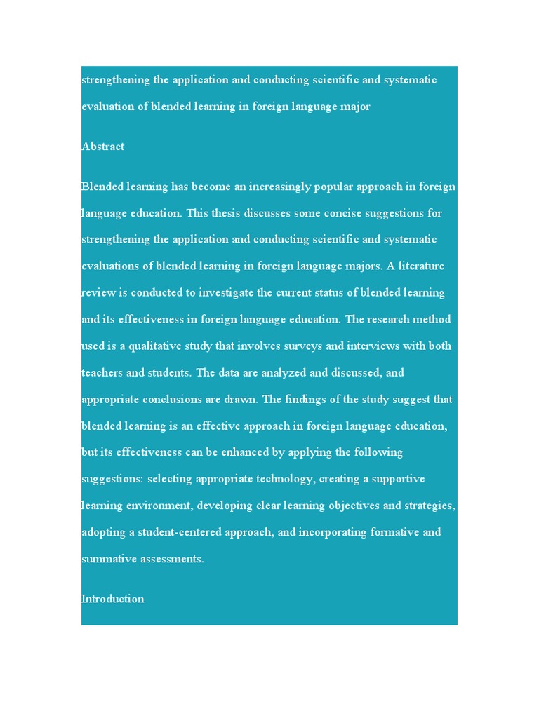 Strengthening The Application and Conducting Scien | PDF