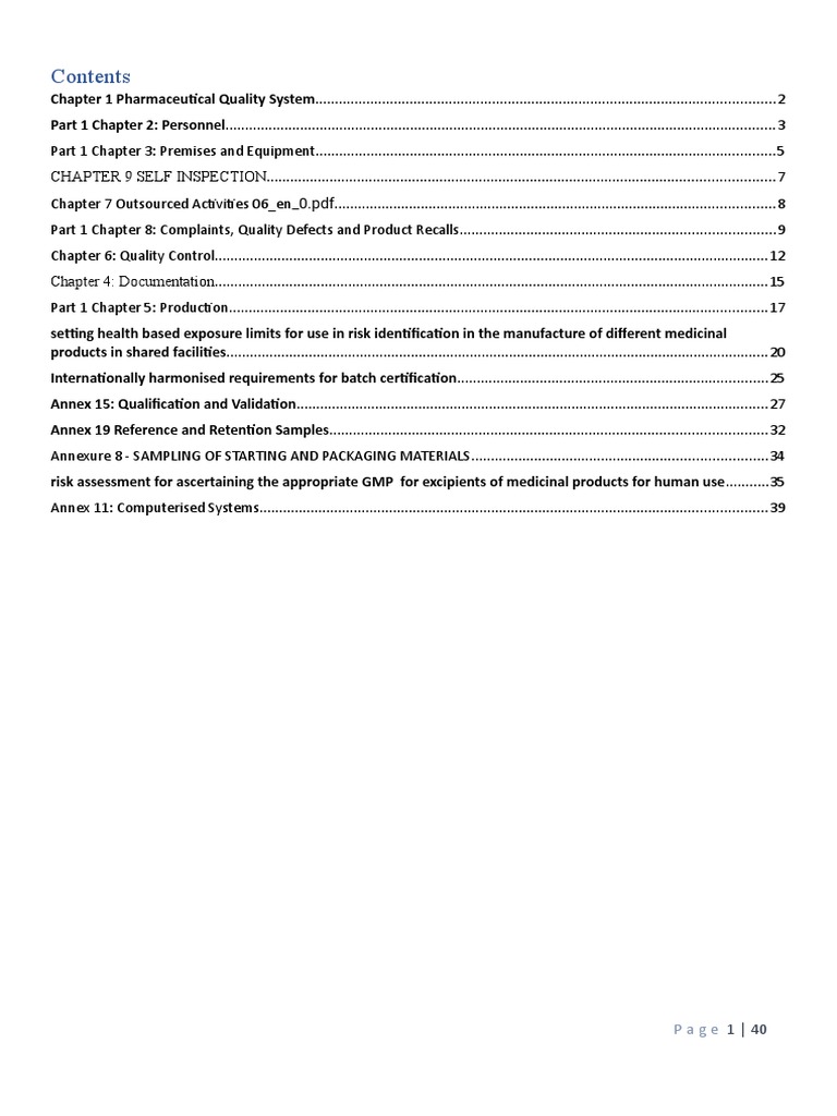 EU GMP Process Based Audit Checklist | PDF