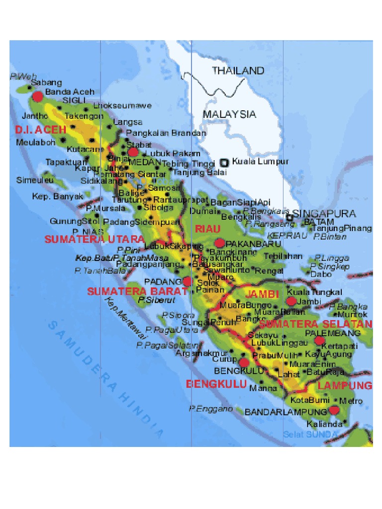 Peta 5 Pulau Terbesar Di Indonesia - M.K.umam - IPS - V | PDF