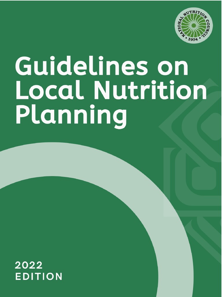 Local Nutrition Action Plan Guidelines 2022 | PDF