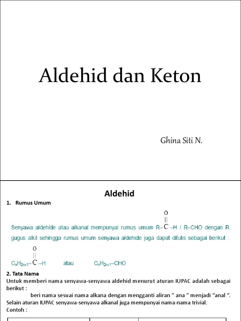 Struktur dan Sifat Aldehid Keton | PDF | Sains & Matematika