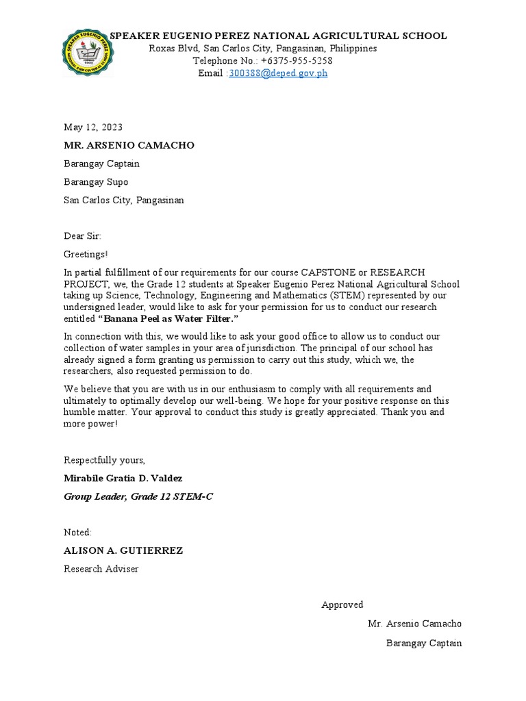 Research Request for Water Study | PDF | Career & Growth | Wellness