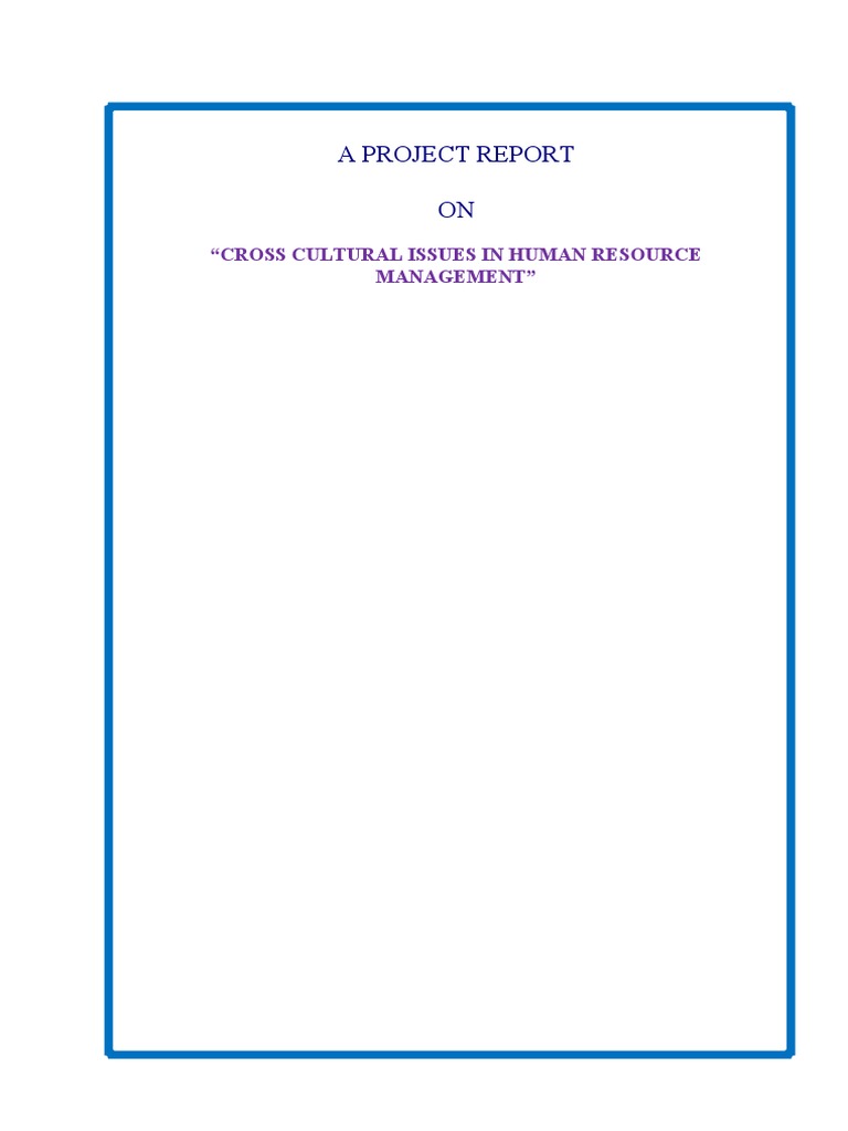 Cross Cultural Issues in Hr........ | PDF | Nonverbal Communication ...