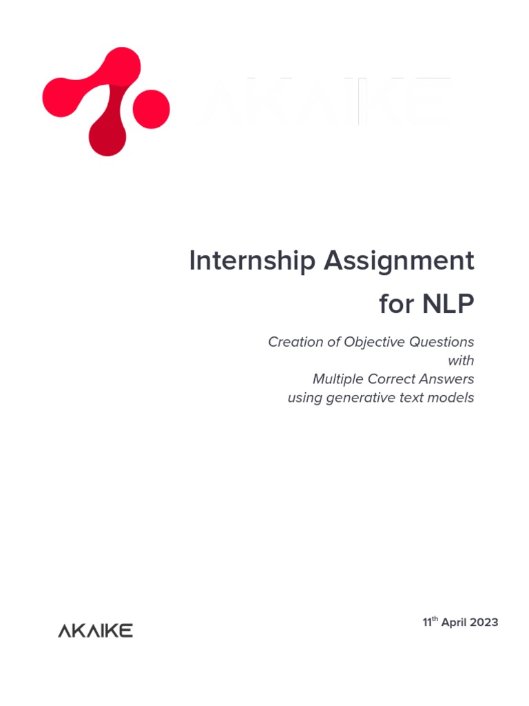 Internship Assignment NLP | PDF | Photosynthesis | Metabolism