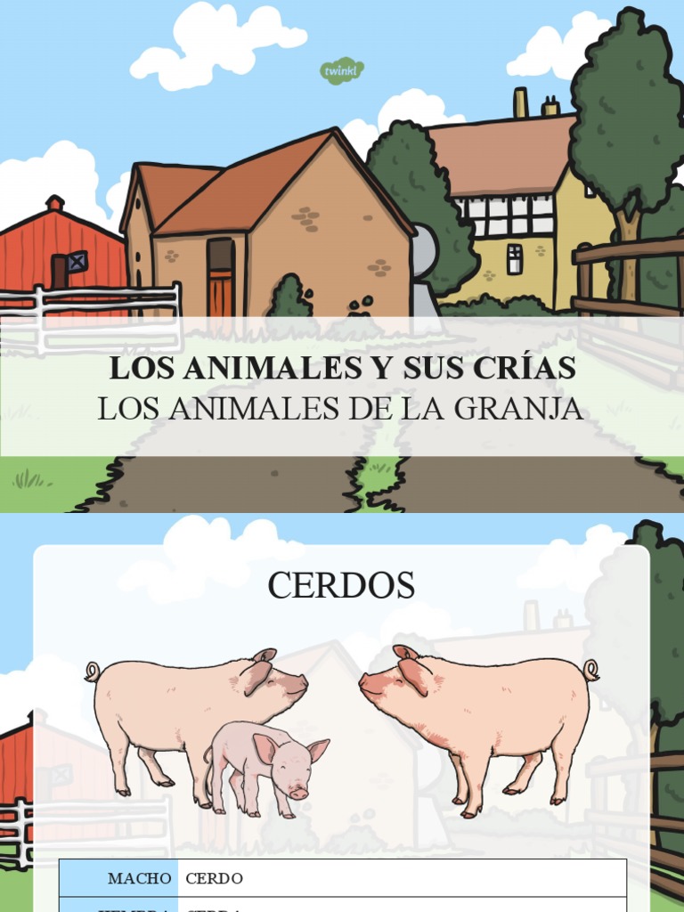 Nombres de Animales Macho y Hembra | PDF