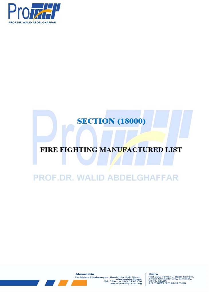 ProMEP - FireFighting Vendor List | PDF | Mechanical Engineering ...