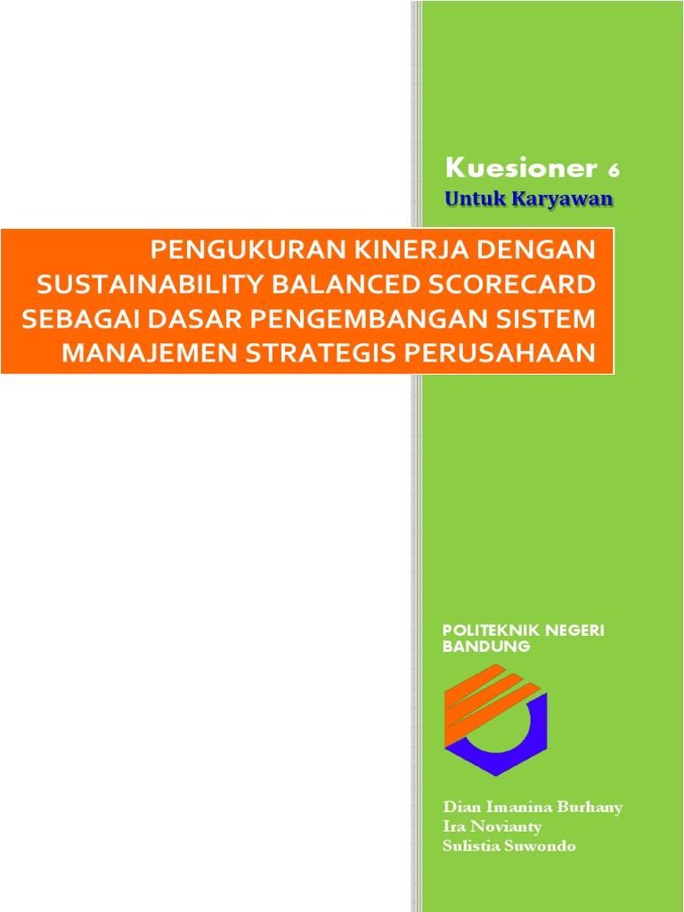 Contoh Kuesioner Penelitian | PDF