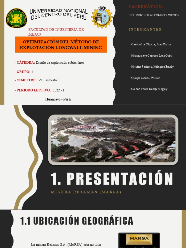 Optimización del Método Longwall Mining | PDF | Perforación | Chimenea