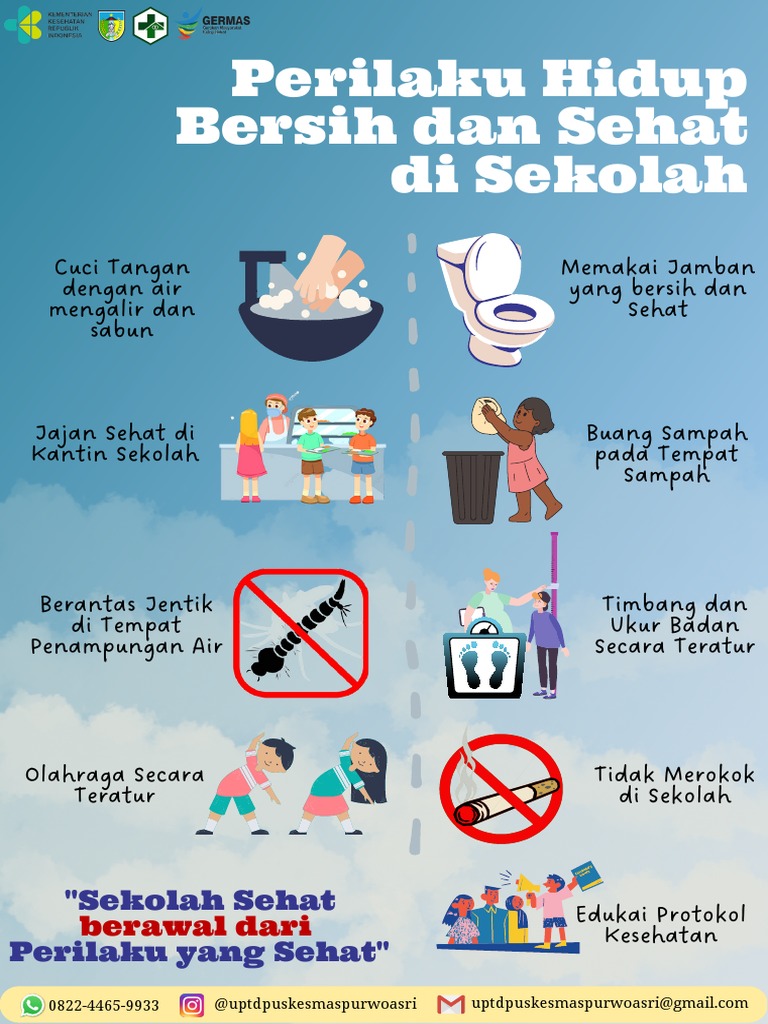 Poster PHBS Sekolah | PDF