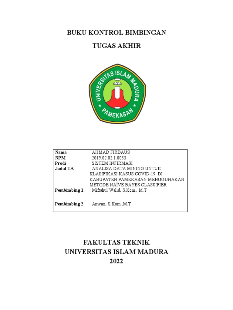 Buku Kontrol Bimbingan | PDF