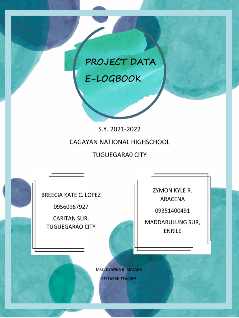Research Project Data e Logbook | PDF | Polyphenol | Medical Specialties