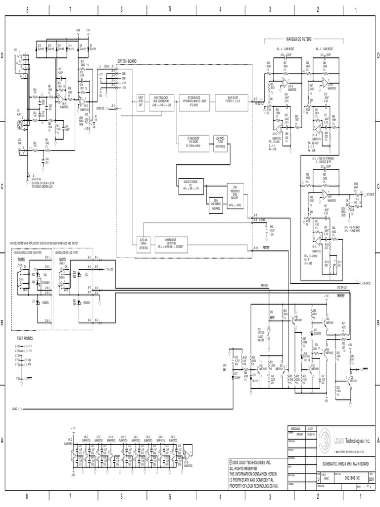 HR624 MKII Main Board Schematic | PDF | Audio Electronics ...