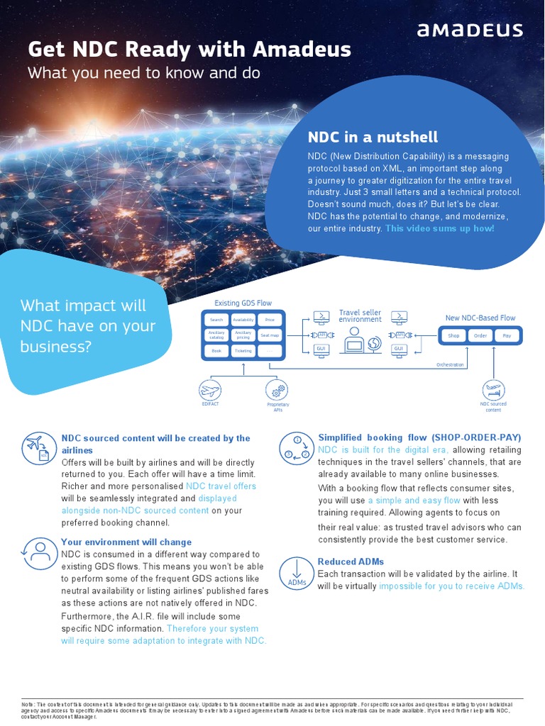Infographic - Get NDC Ready With Amadeus (Practical Guide For TAs ...