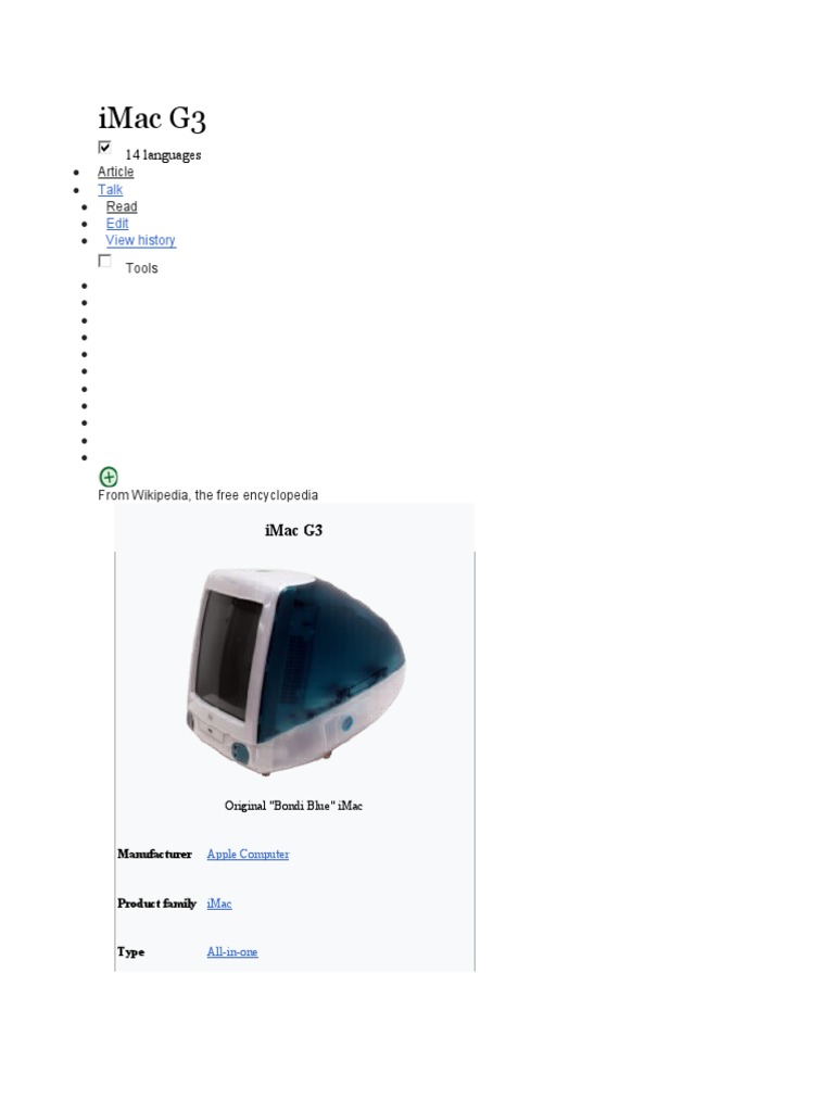 Imac G3 | PDF