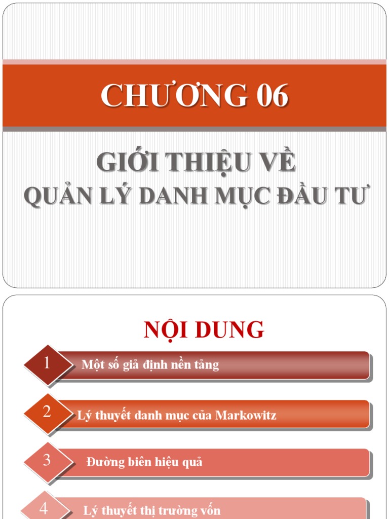 C06 - An Introduction To Portfolio Management - Full - VN | PDF