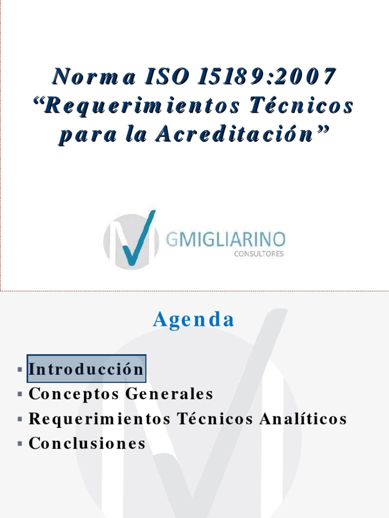 Norma ISO 15189 2007 Requerimientos Tecn | PDF | Evaluación | Control (social y político)