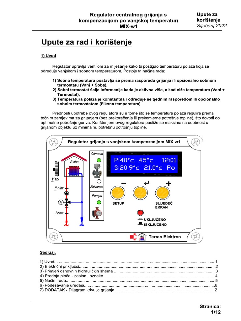 Upute Za Koristenje - MIX-w1 - R2 - HR | PDF