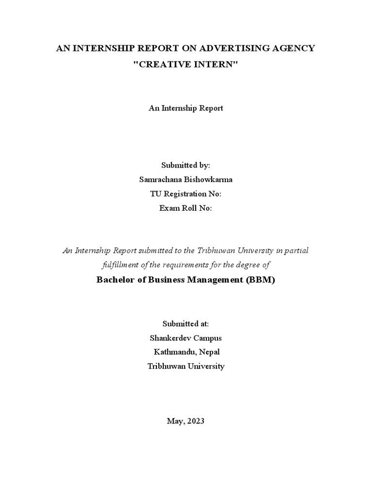 Internship Report | PDF | Pension | Hospital