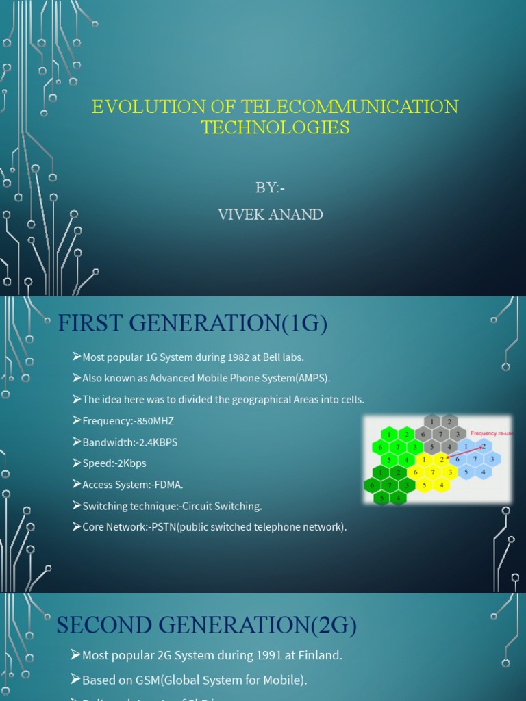Evolution Of Telecommunication Technologies Pdf High Speed Packet