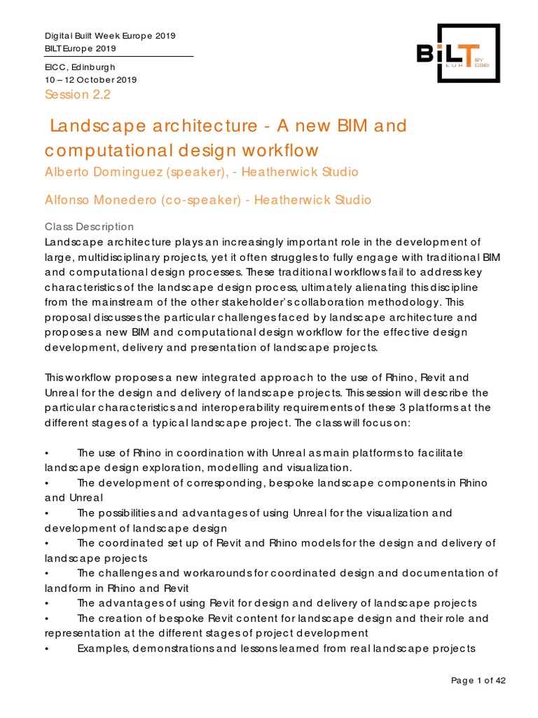 Rhino 2B00 Revit For Landscaping | PDF