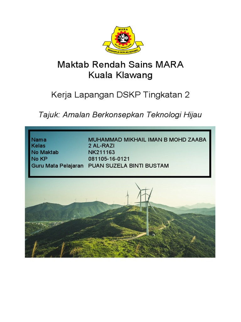 DKSP Mikhail Iman Kajian Lapangan Geografi T2 | PDF