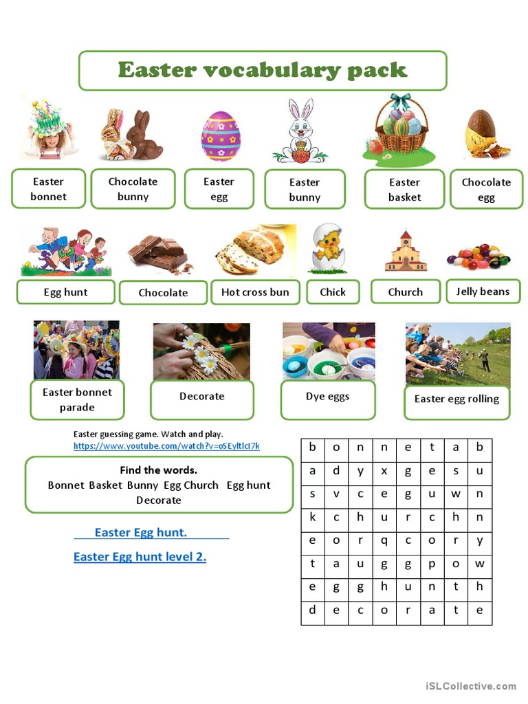 Easter Vocabulary Pack 01 | PDF