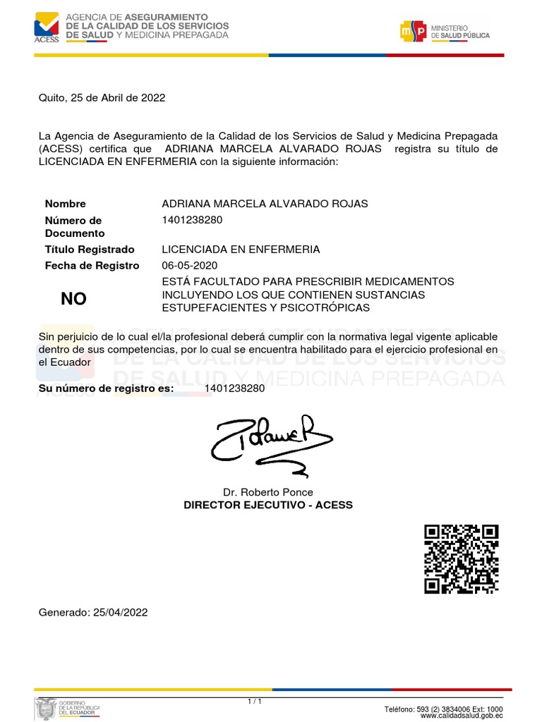 Nombre Número de Documento Título Registrado Fecha de Registro | PDF