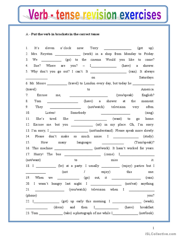 Mixed Verb Tenses | PDF | Linguistics