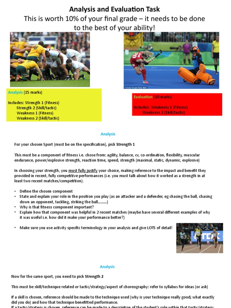 Analysis and Evaluation Task Instructions | Download Free PDF | Theory | Evaluation