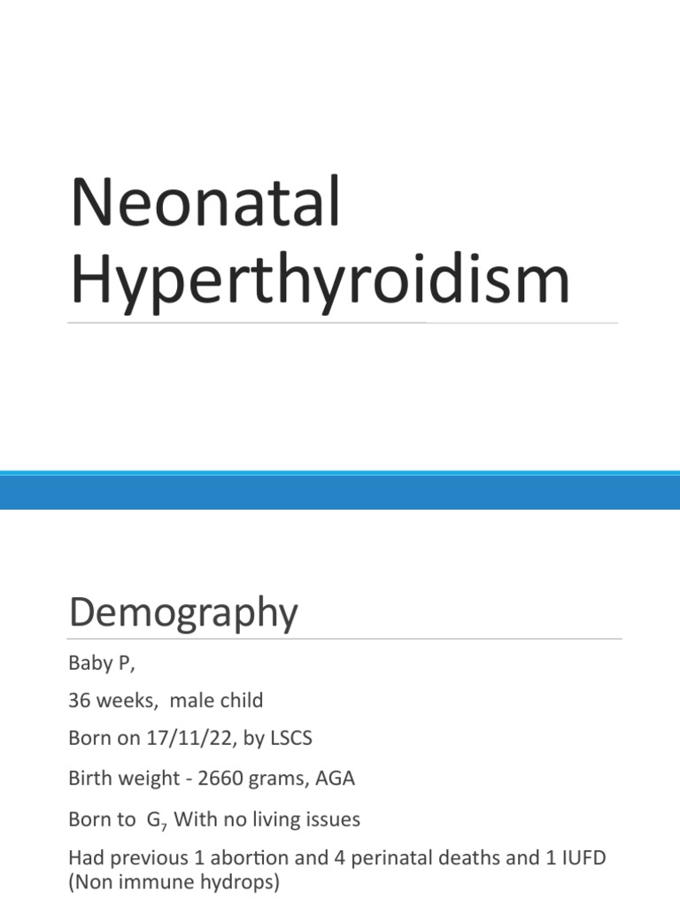 Neonatal Hyperthyroidism | PDF | Hyperthyroidism | Hypothyroidism