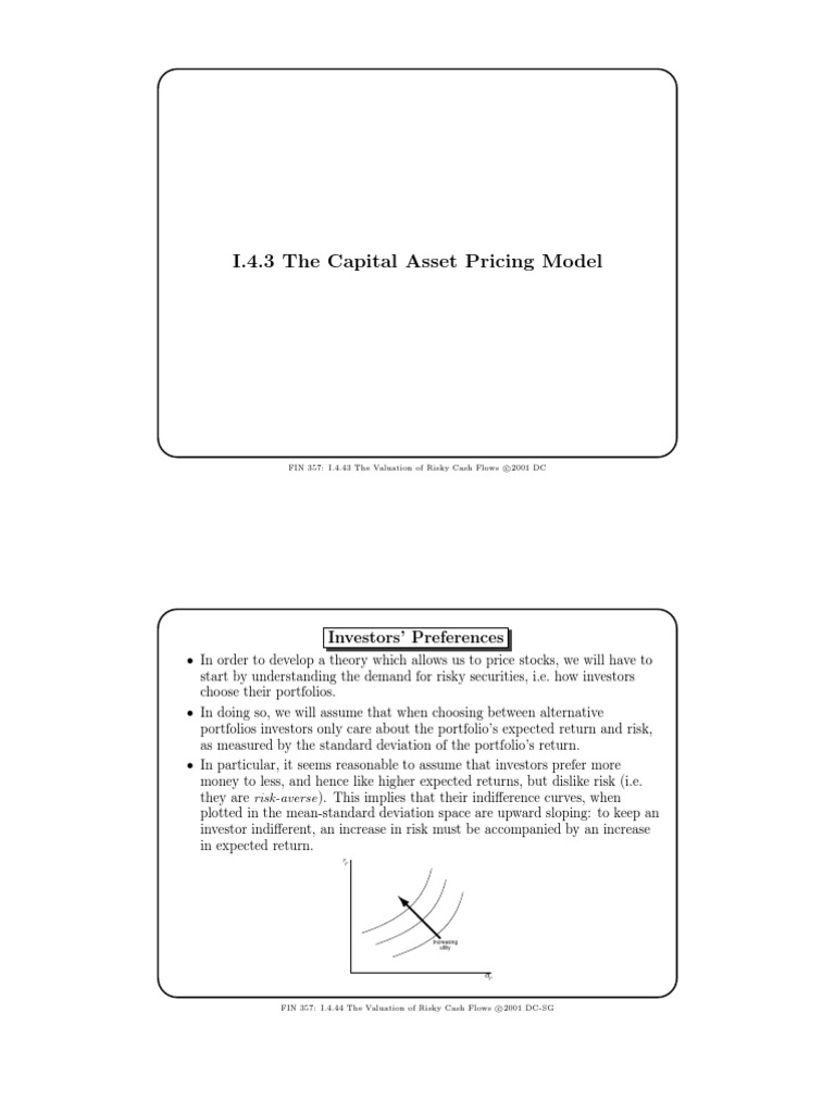 CAPM Model Explained | PDF | Capital Asset Pricing Model | Beta (Finance)