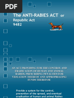 RA 9482 - Anti Rabies Act of 2007 | PDF | Rabies | Vaccination