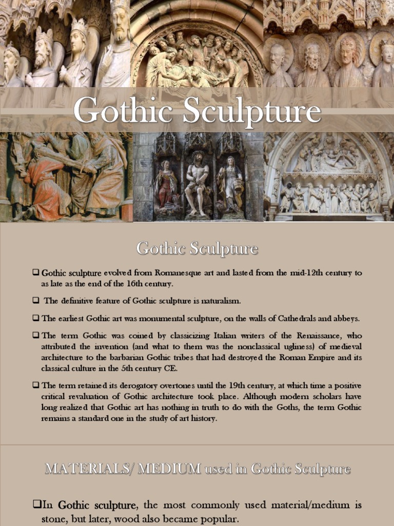 Group 6 - Gothic Sculpture | PDF | Social Science | Art