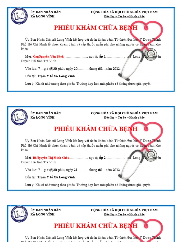 Tran Le Trung Nhan - YHCT22 - Phieu Kham Suc Khoe | PDF