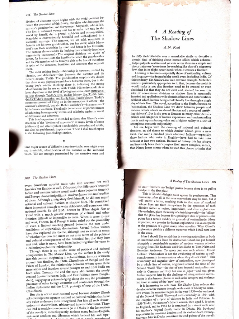 The Shadow Lines | PDF