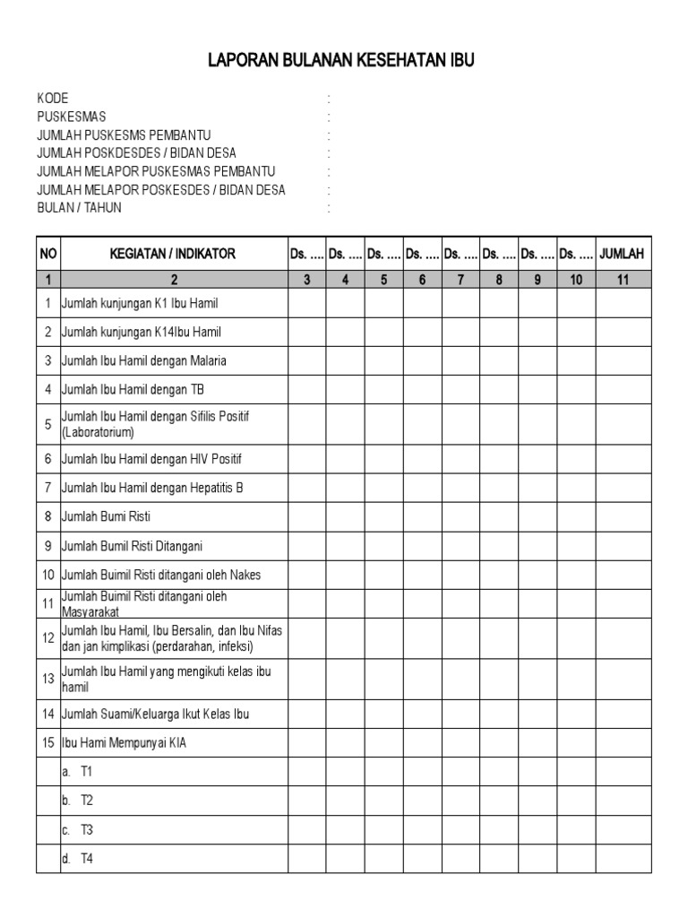 Laporan Kesehatan Ibu Dan Anak | PDF Laporan Kesehatan Ibu Dan Anak | PDF