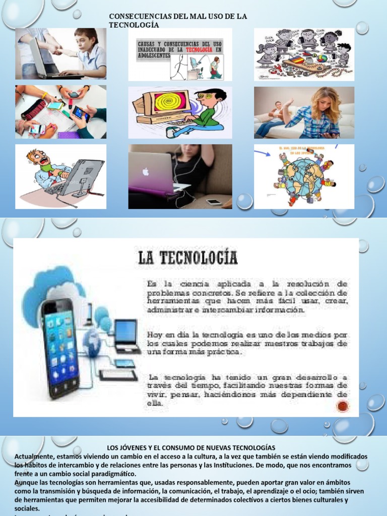Consecuencias del Mal Uso Tecnológico | PDF | Adolescencia | Aprendizaje