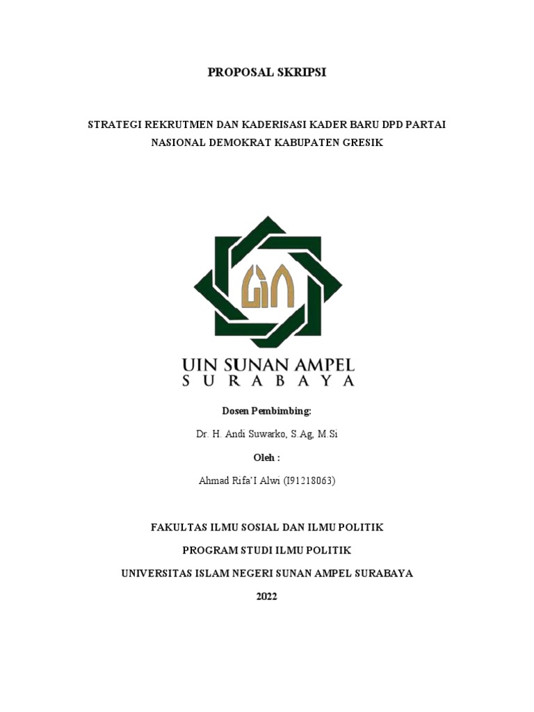 Joki Skripsi Reval - UINSA | PDF | Politik